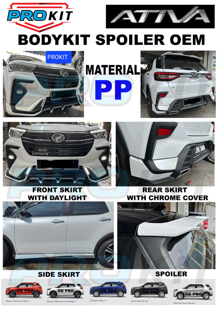 Perodua Ativa OEM Bodykit And Spoiler - ProKit Accessories Sdn Bhd