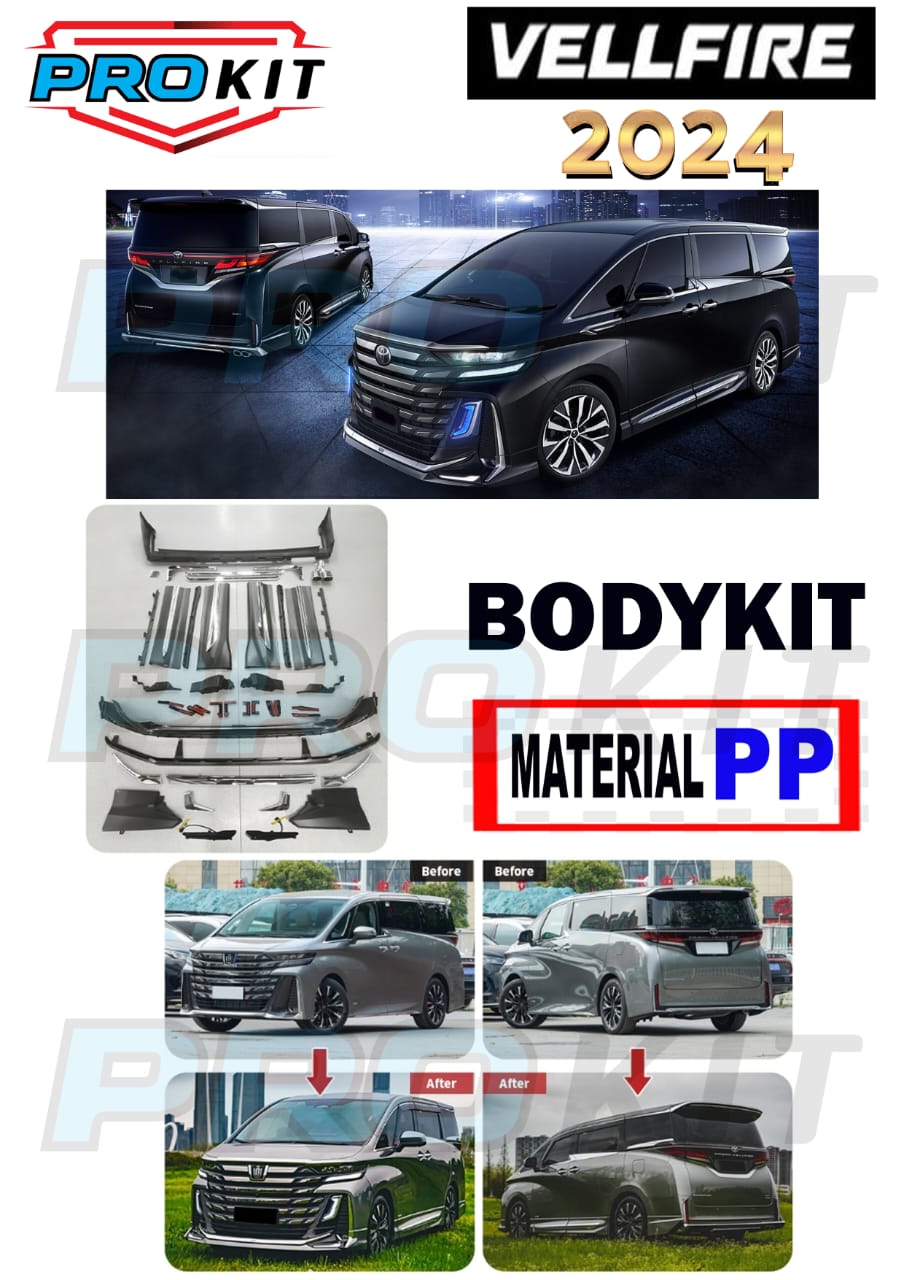 Toyota Vellfire 2024 Aero Bodykit - ProKit Accessories Sdn Bhd